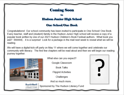 One School / One Book | Hudson City School District