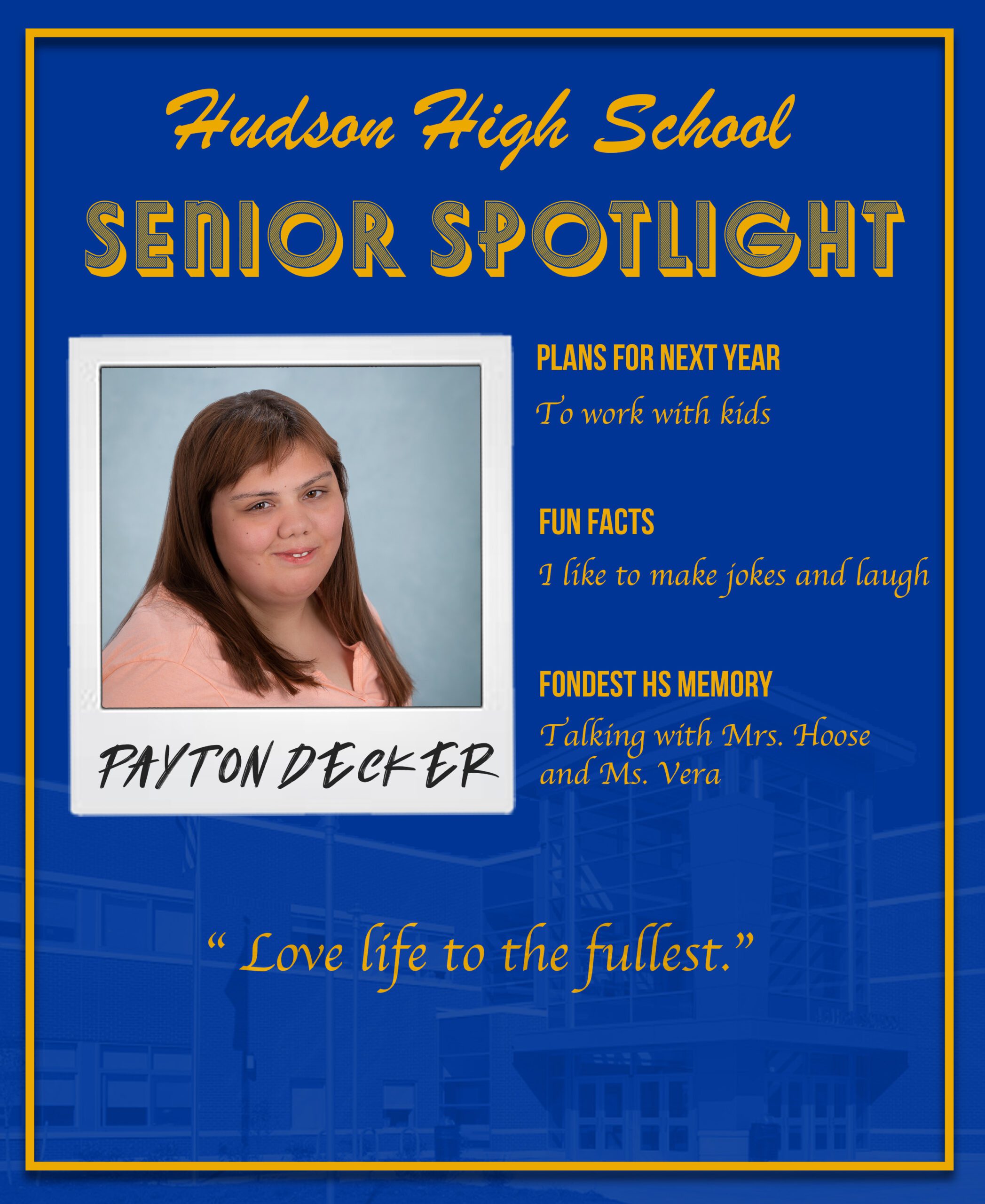 Class of 2021 Senior Spotlights | Hudson City School District