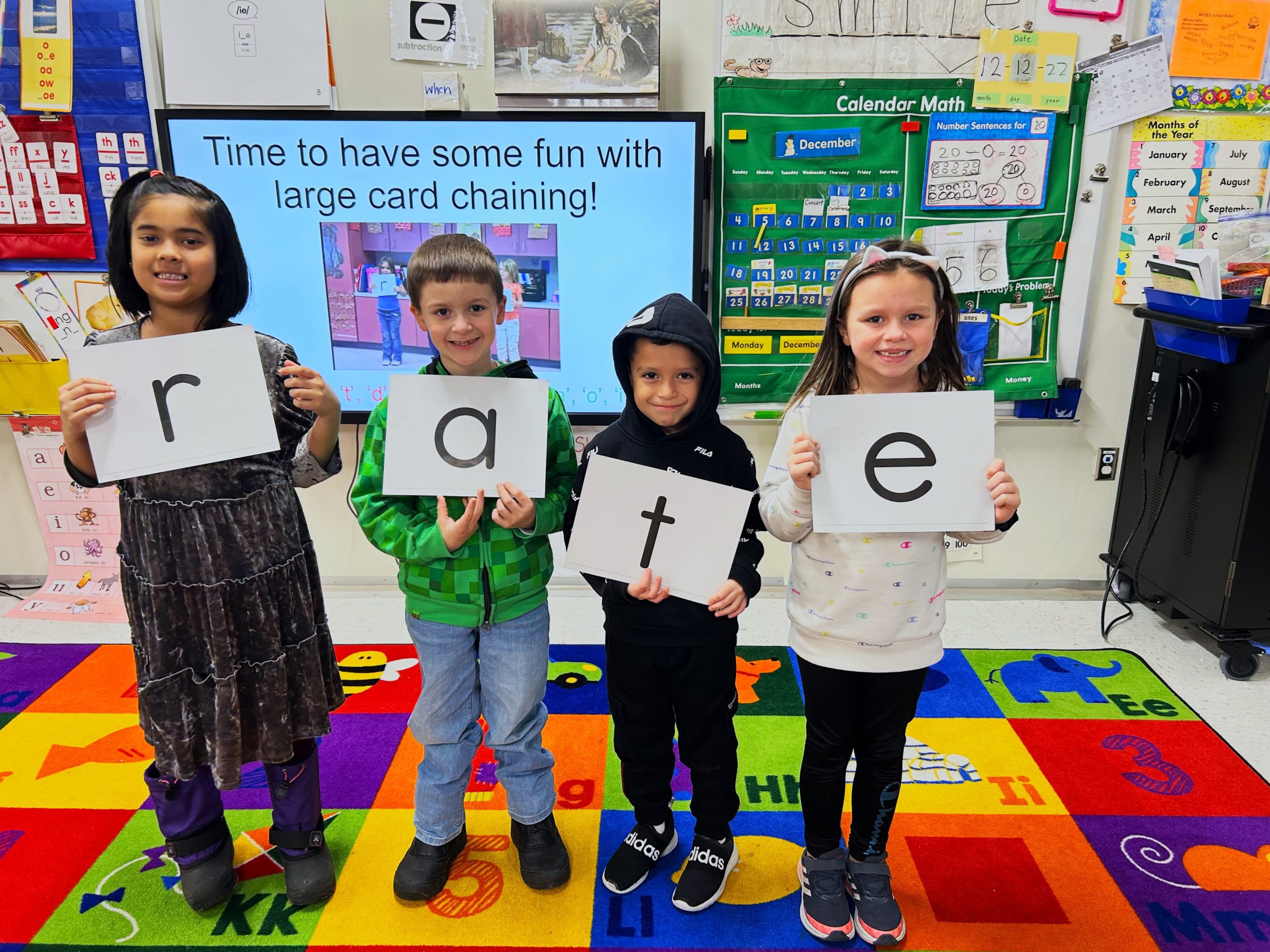 Chaining in Ms. Brown's 1st Grade Class | Hudson City School District