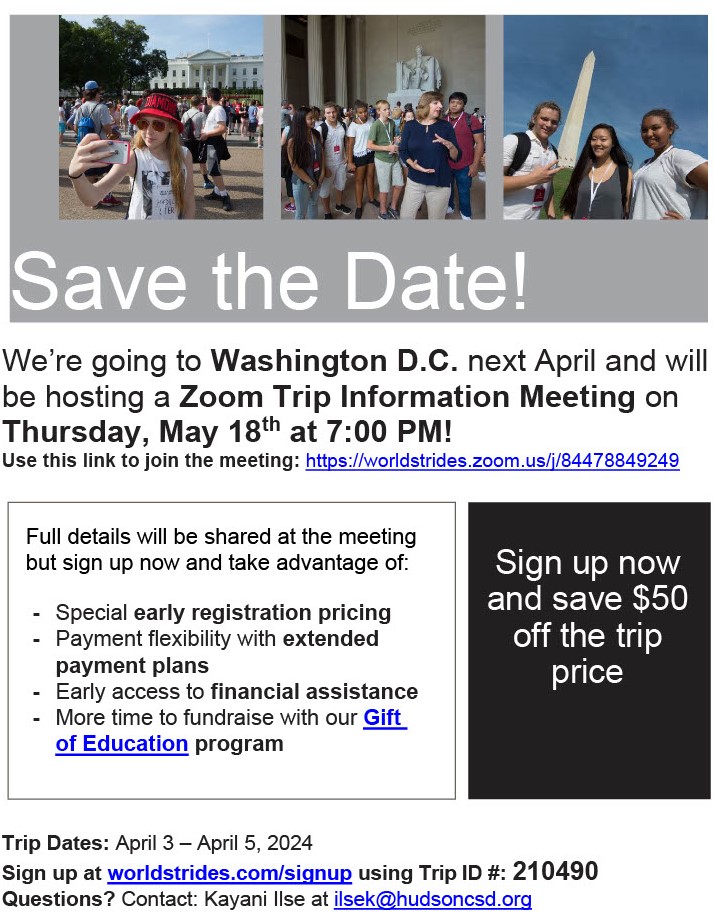 American Sign Language Washington D.C. Trip Informational Meeting 5/18 ...