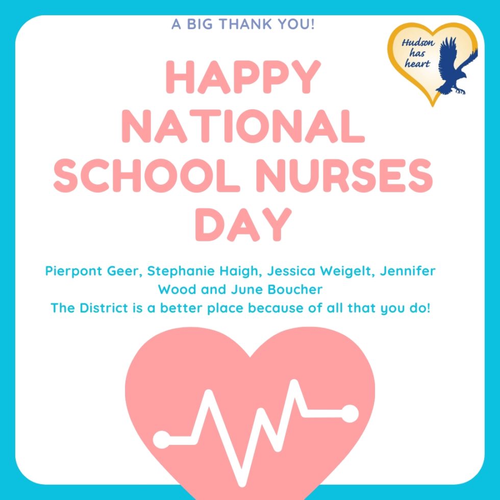 National School Nurse Day & National Nurses Week | Hudson City School ...
