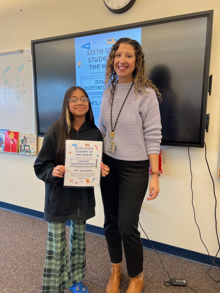 6th Grade Students of the Month Recognized | Hudson City School District