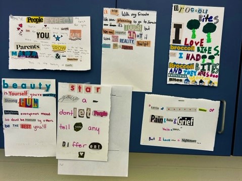 JHS "Cut and Paste" Poetry Project | Hudson City School District