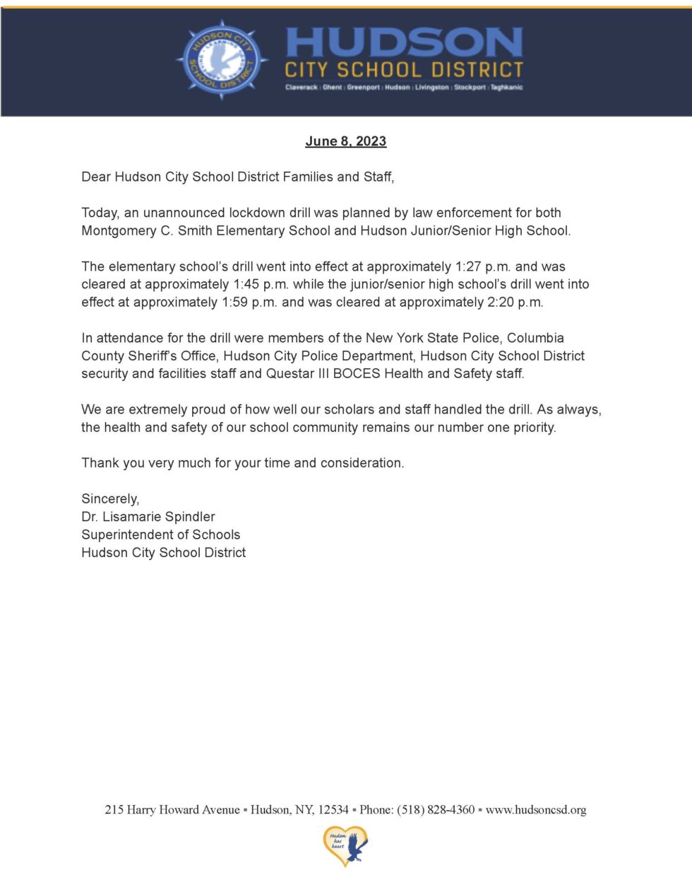 Superintendent | Hudson City School District