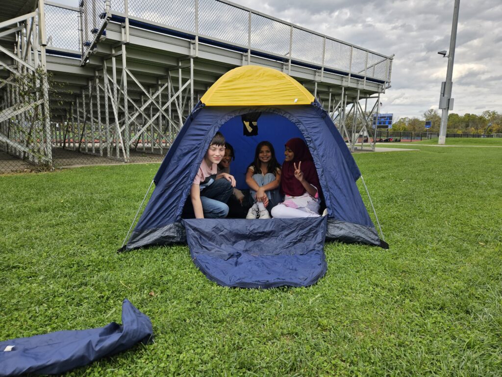 6th Grade PE Class Builds Tents for Outdoor Education | Hudson City ...