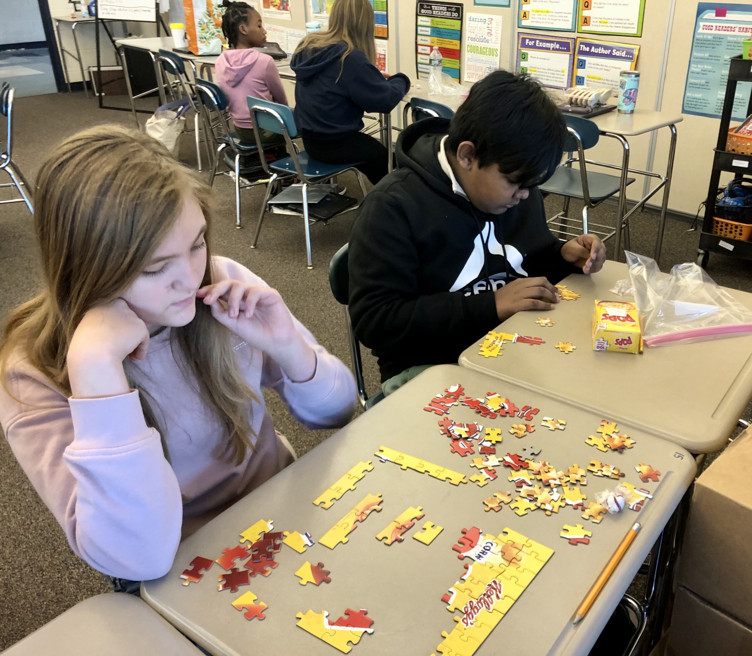 Puzzle Challenge with Mrs. Semanick's 6th Grade Classes | Hudson City ...