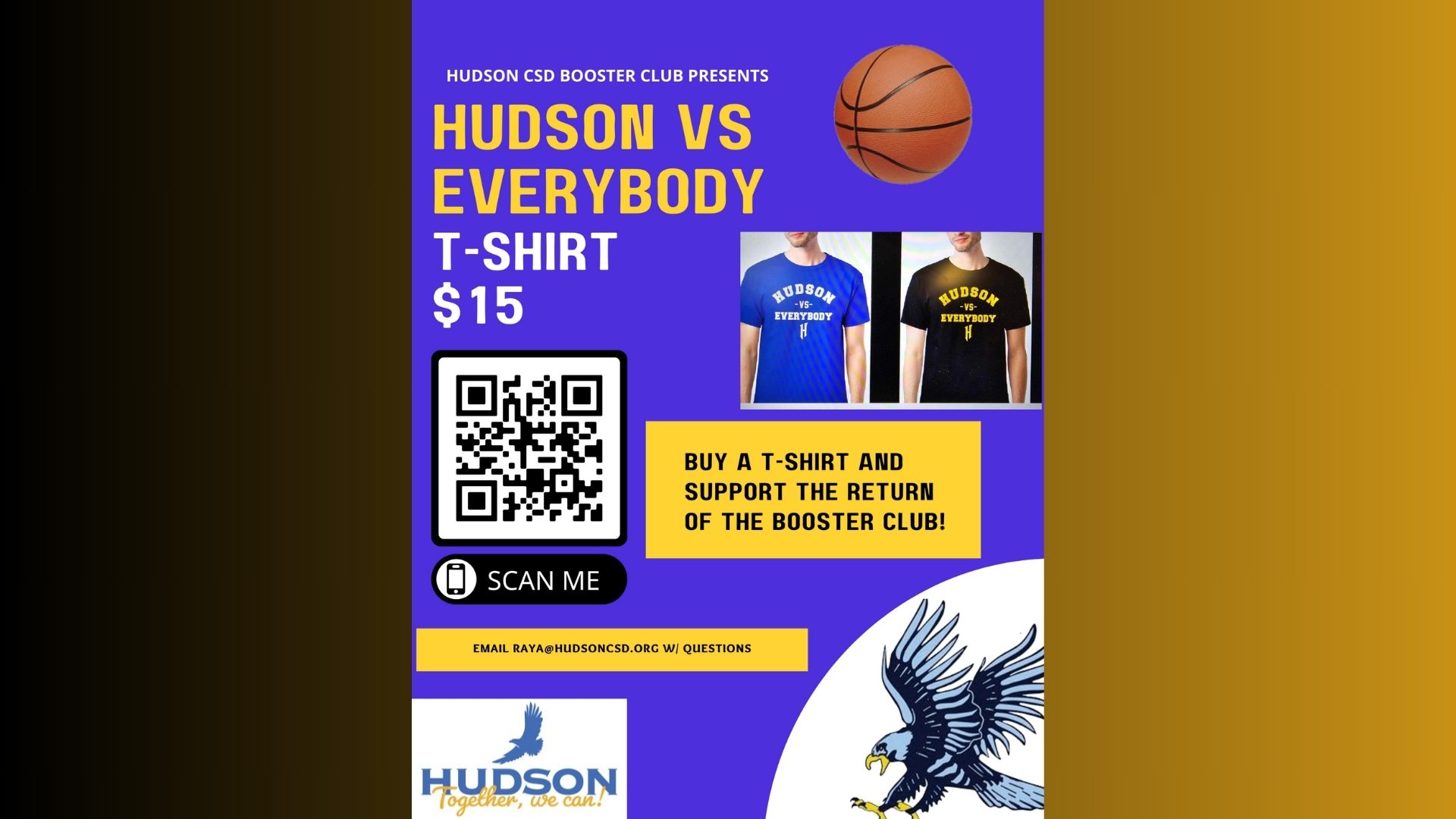 Hudson CSD Booster Club Selling "Hudson vs. Everybody" T-Shirts ...