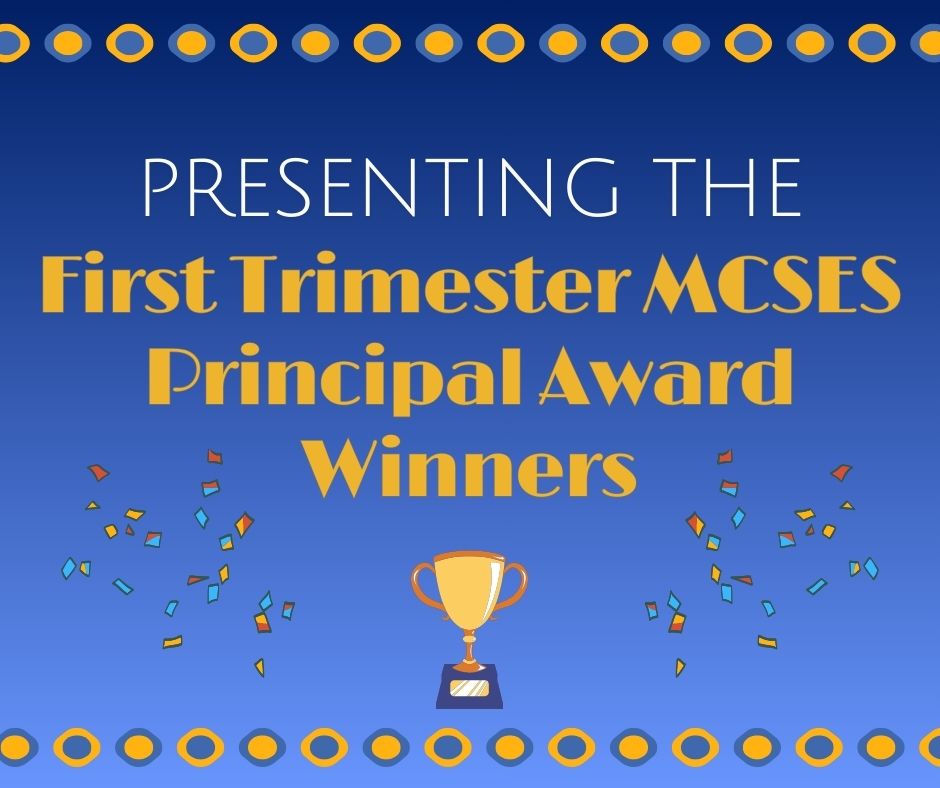 2025 First Trimester MCSES Principal Awards | Hudson City School District